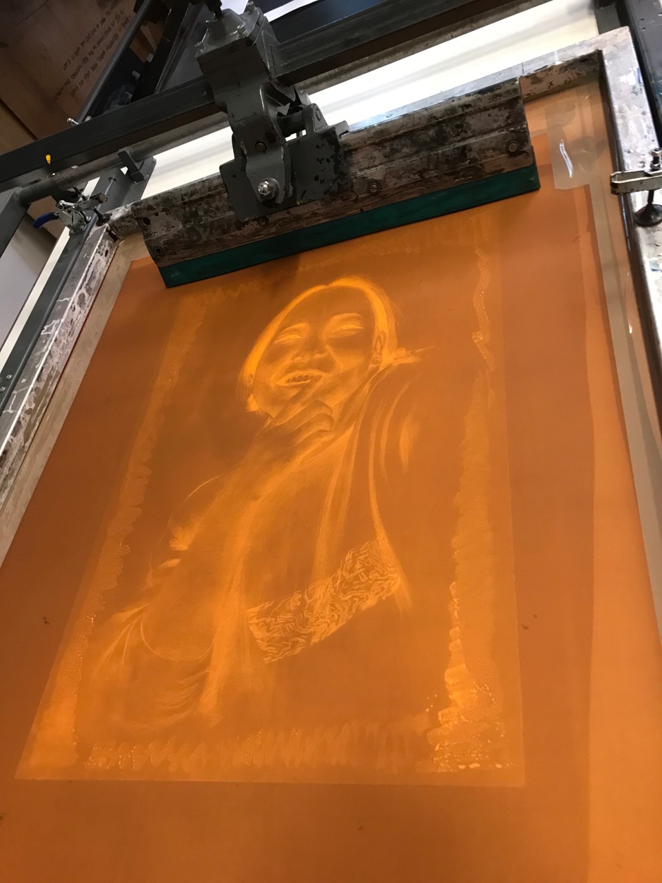 Screen Test with Beading – prints and research